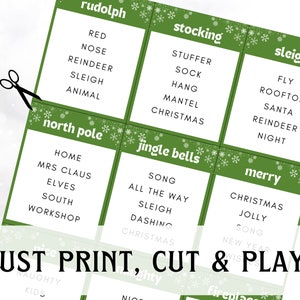 Christmas Holiday Taboo Game Printable - Etsy