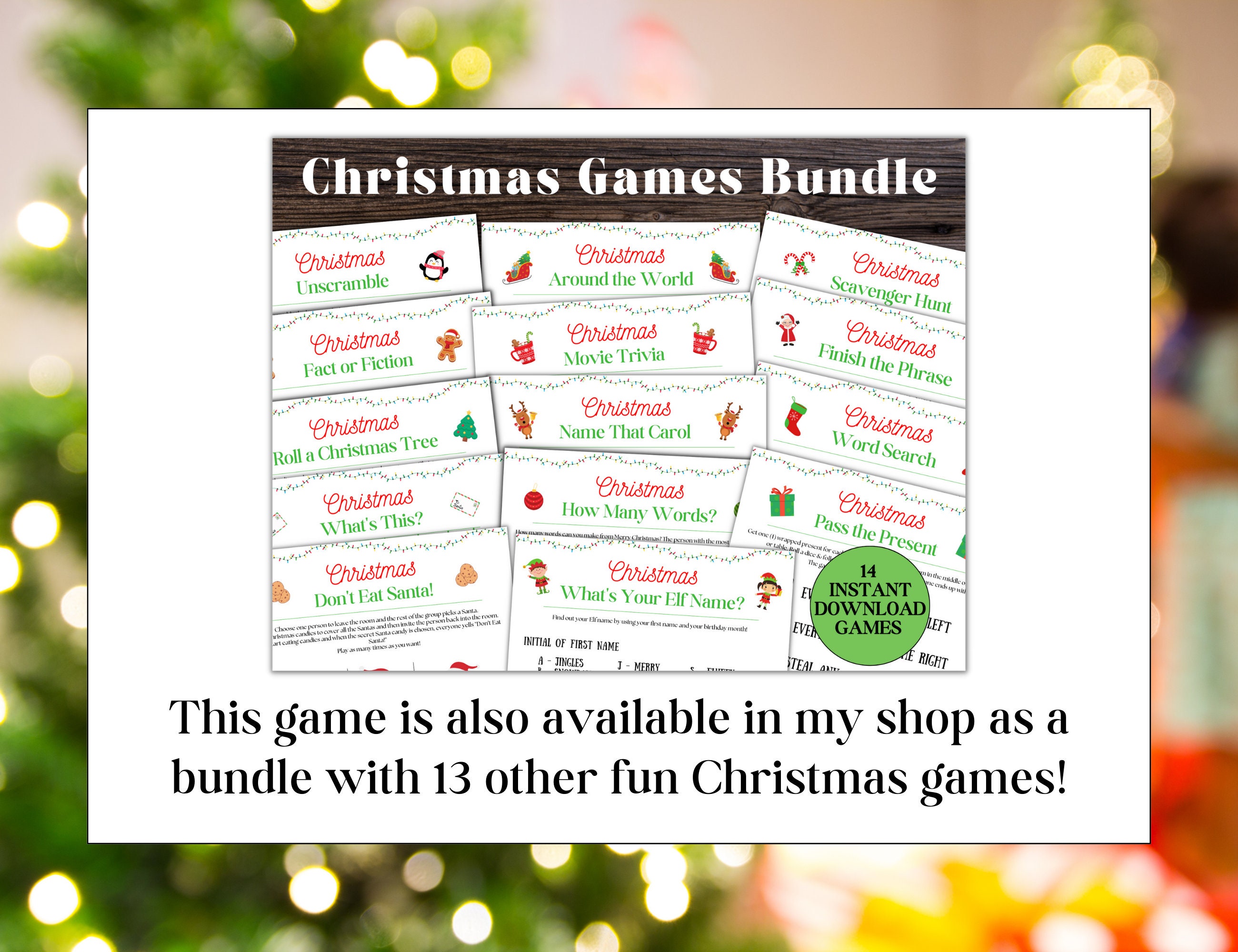 Christmas True or False Printable Game - Etsy