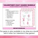 Valentine's Day How Many Words Printable Game - Etsy