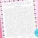 Valentine's Day Word Search Printable Game With Answer Key - Etsy