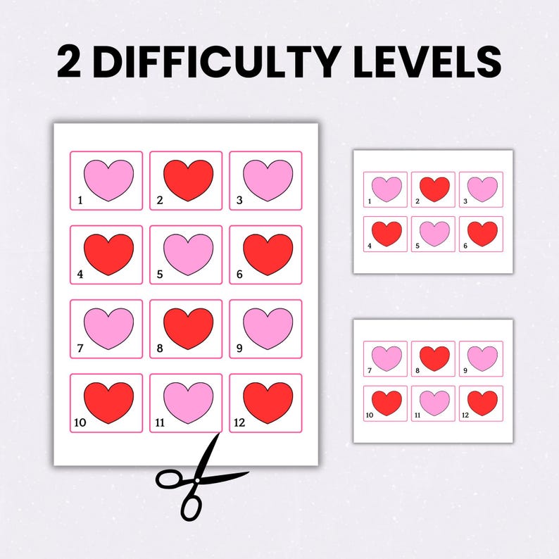 Kids Valentine’s Day Scavenger Hunt | Heart Hunt Printable Game | Class ...