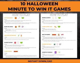 HALLOWEEN PRINTABLE Activity Party Game - Etsy