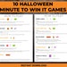 Halloween Minute to Win It Printable Game Ideas With Supply List and ...