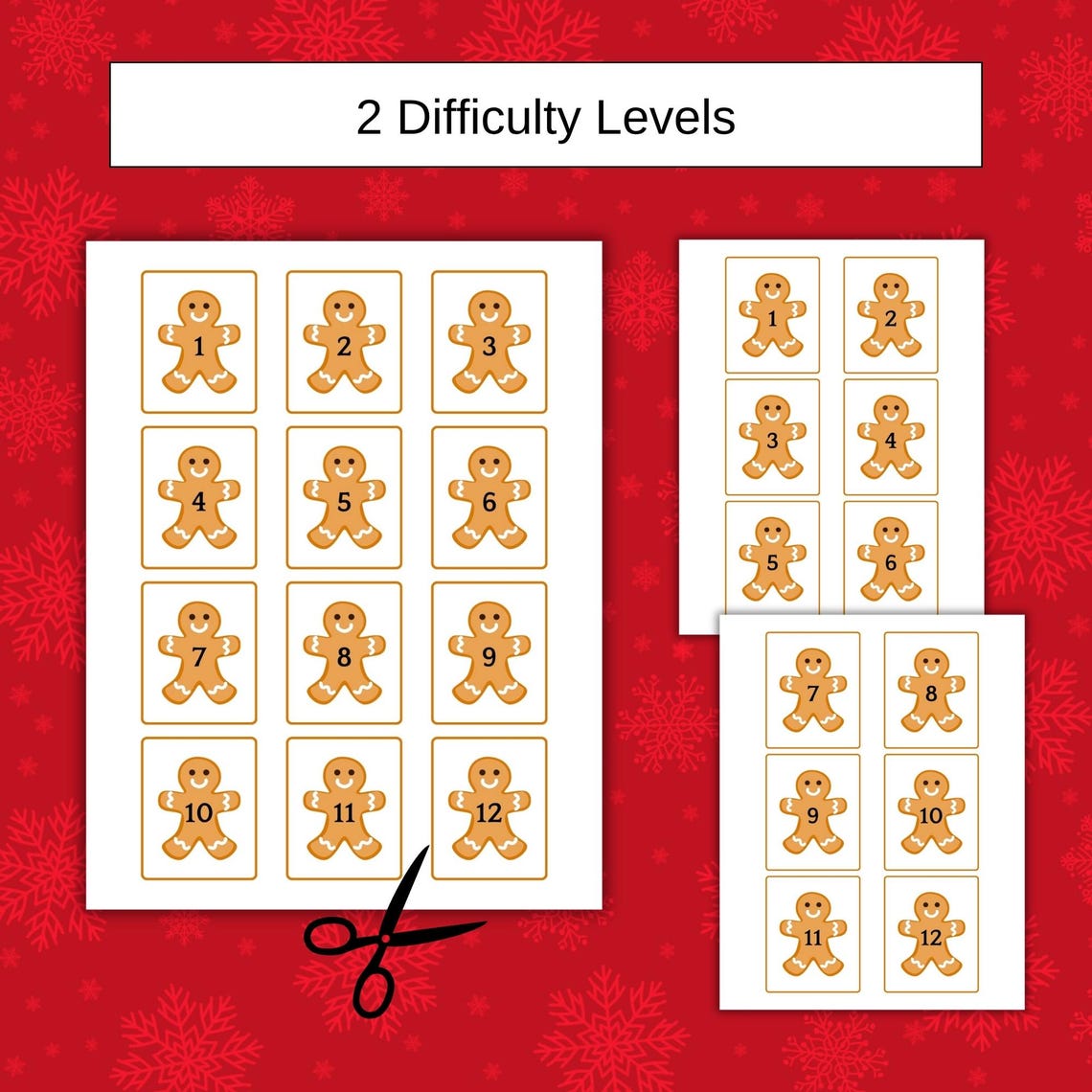 Christmas Gingerbread Scavenger Hunt Printable Game, Activity ...