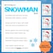 Winter Snowman Picture Scavenger Hunt Printable Game, Activity ...