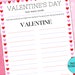Valentine's Day How Many Words Printable Game - Etsy