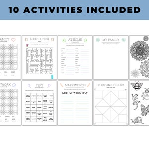 Take Your Child to Work Day Printable Game Bundle - Etsy