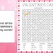 Valentine's Day Word Search Printable Game With Answer Key - Etsy