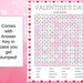 Valentine's Day Word Search Printable Game With Answer Key - Etsy