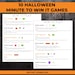 Halloween Minute to Win It Printable Game Ideas With Supply List and ...