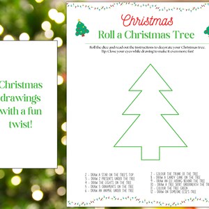 Christmas Roll a Tree Printable Game - Etsy