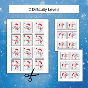 Winter Snowman Picture Scavenger Hunt Printable Game, Activity ...