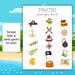Pirates Party Scavenger Hunt With Pictures, Themed Kids Party ...