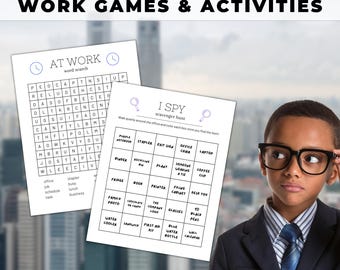 Take Your Child to Work Day Printable Scavenger Hunt Game - Etsy