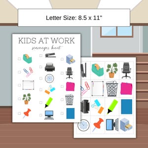 Take Your Child to Work Day Printable Scavenger Hunt Game - Etsy