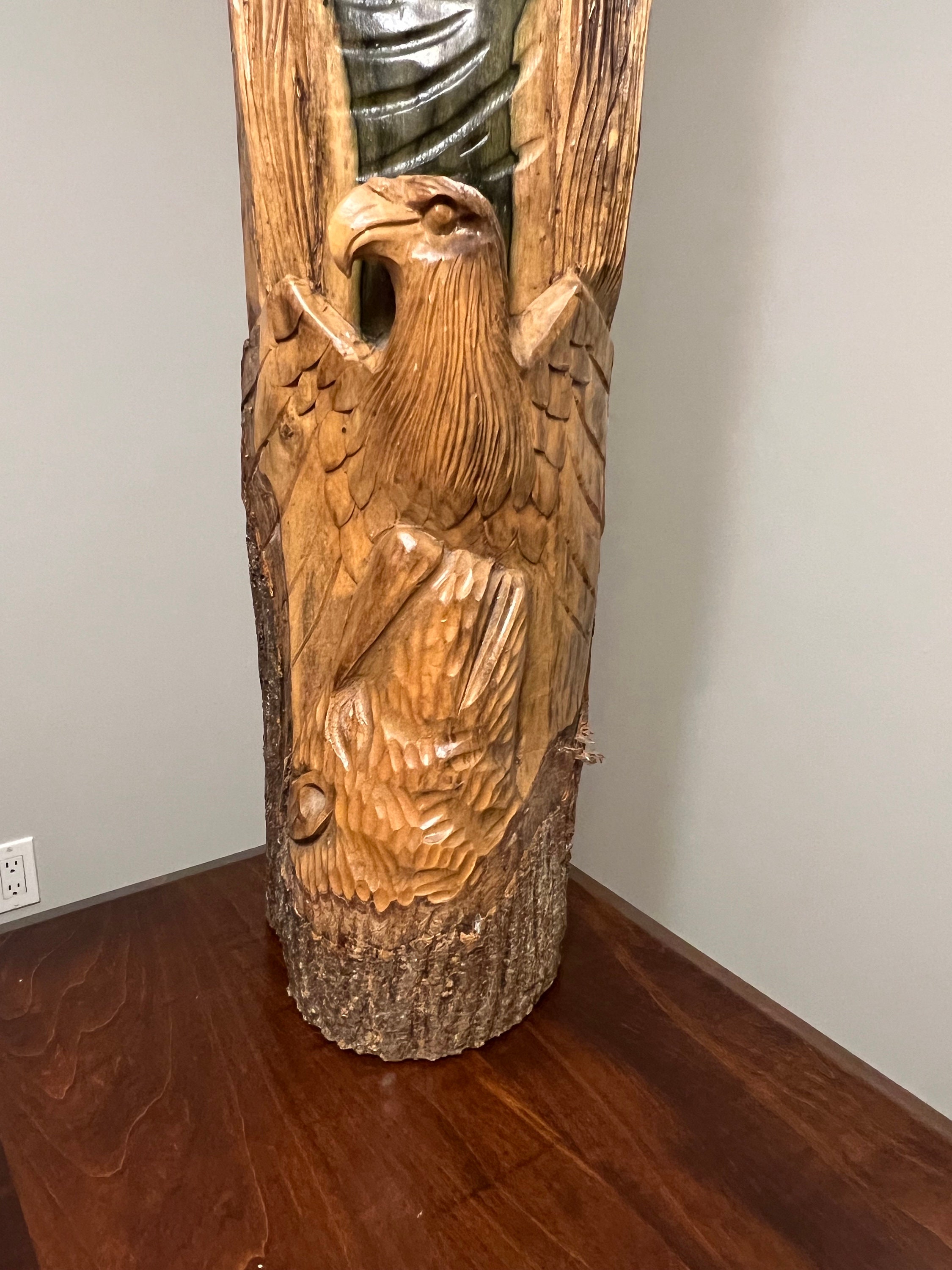 Indigenous Native Hand Carved Wooden Totem Spirit Animal - Etsy Canada