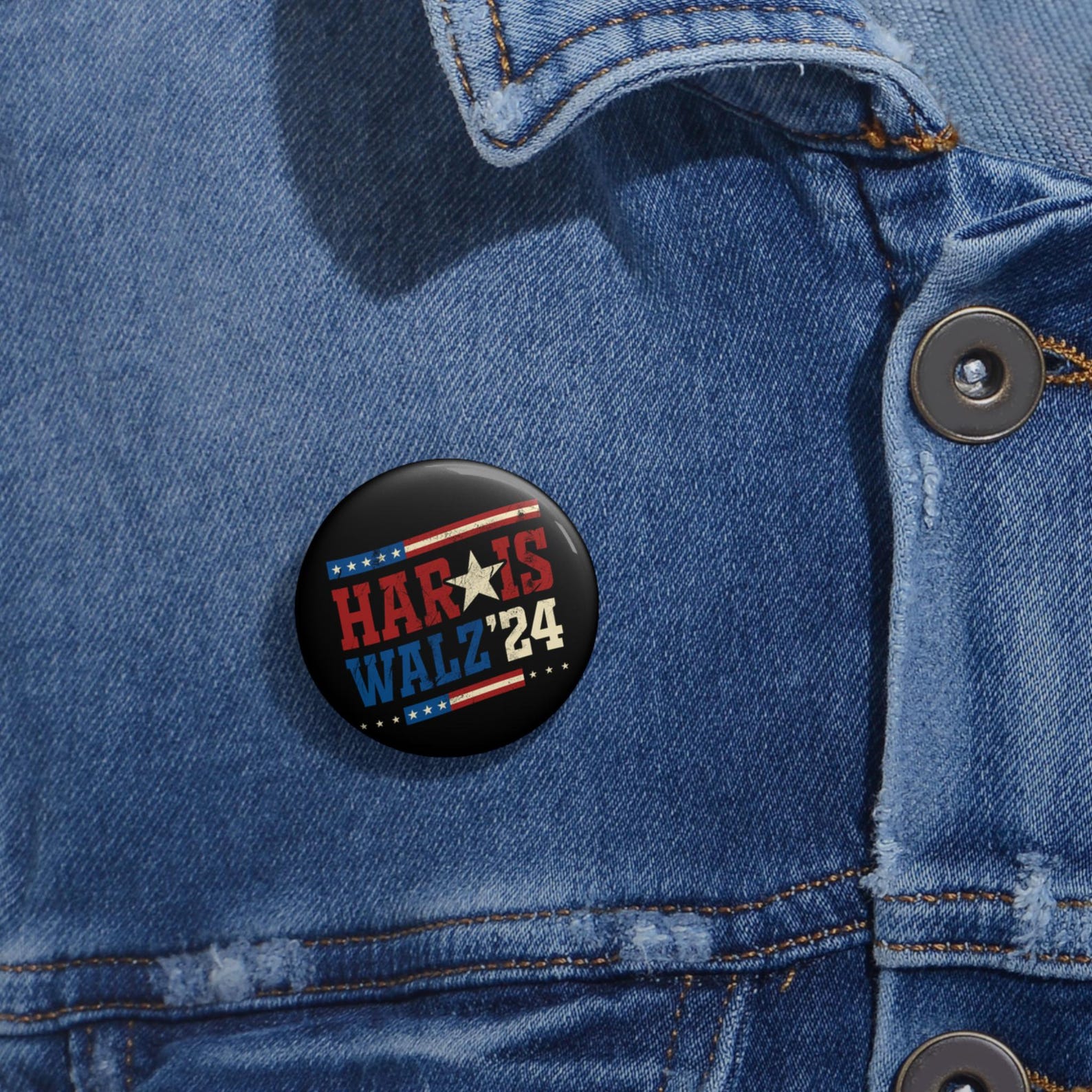 Harris Walz 24 Pin Button, Kamala Harris and Tim Walz Pin, Kamala for ...