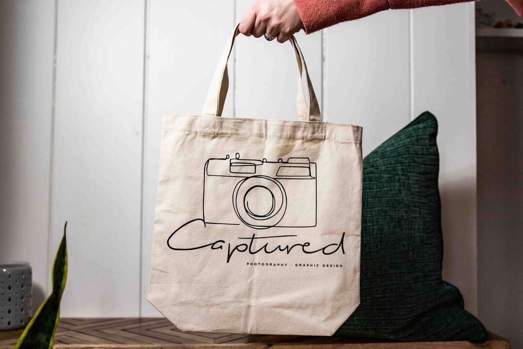 Captured Logo Canvas Tote Bag - Etsy