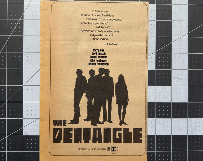The Pentangle - Original Record Release Ad 1968 October - Village Voice ...