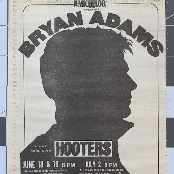 Bryan Adams - Etsy