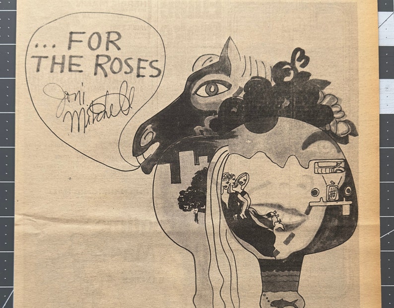 Joni Mitchell - Original Record Release Ad 1972 November - “for the ...