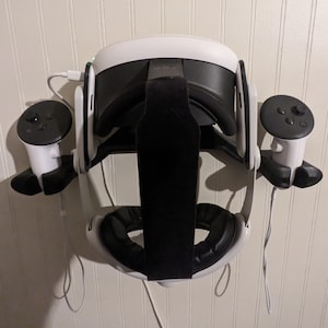 Wall Mount for Meta Quest 2 & 3 Headset + Controllers -- 3D Printed - Etsy