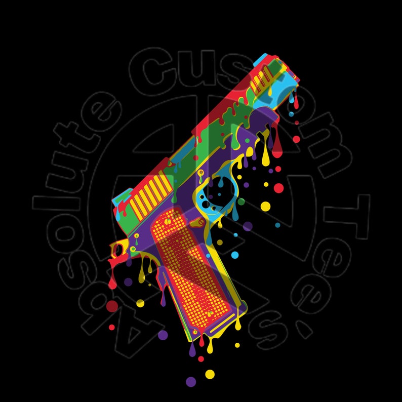 1911 Neon Drip Instant Download - Etsy