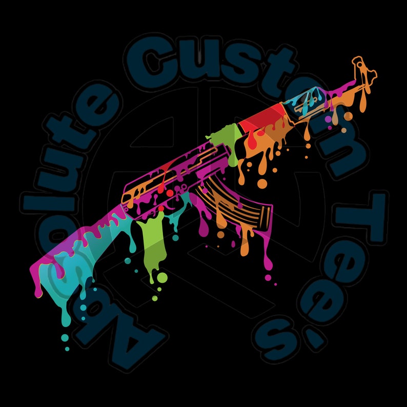 AK Neon Drip Instant Download - Etsy