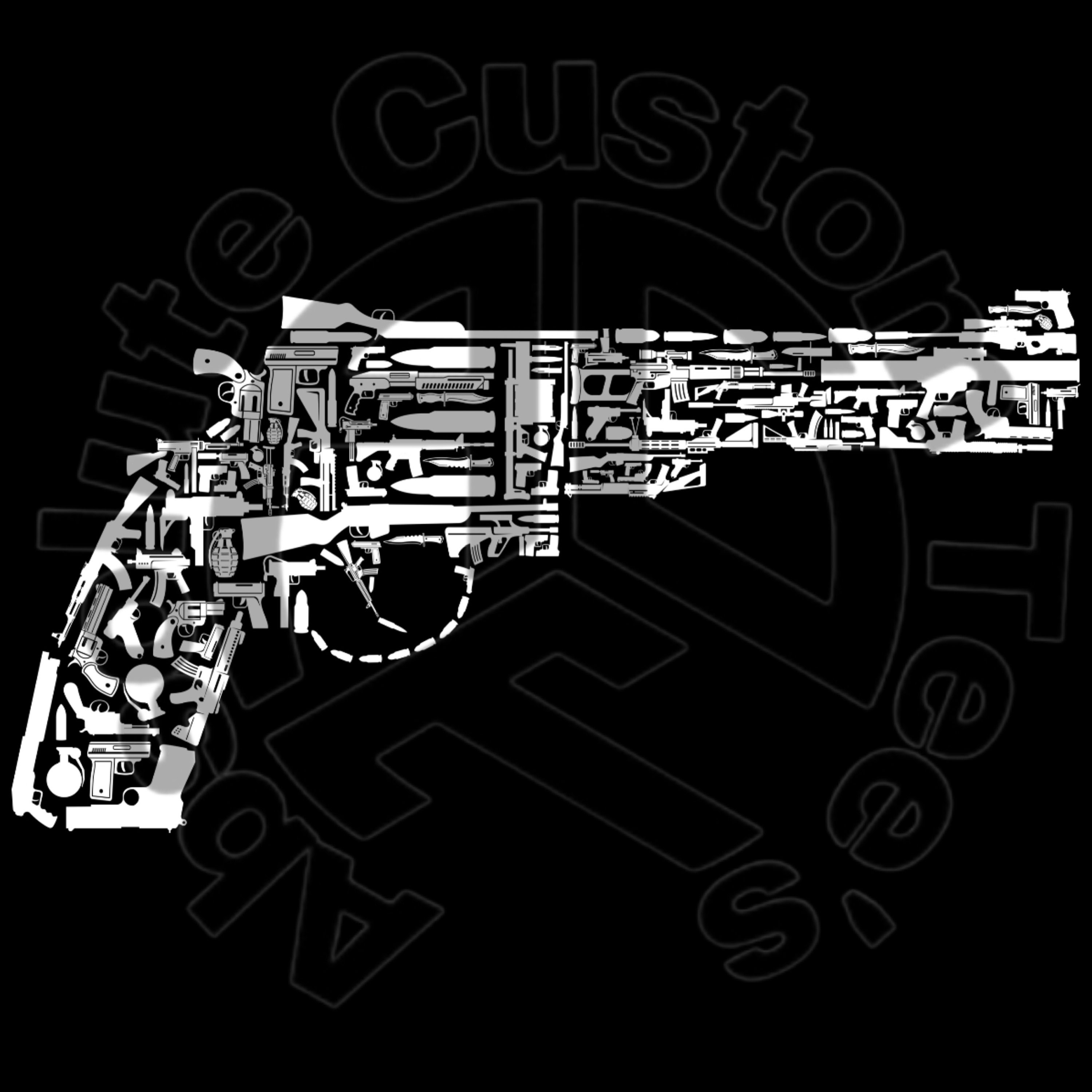 44 Magnum Made of Guns Instant Download - Etsy