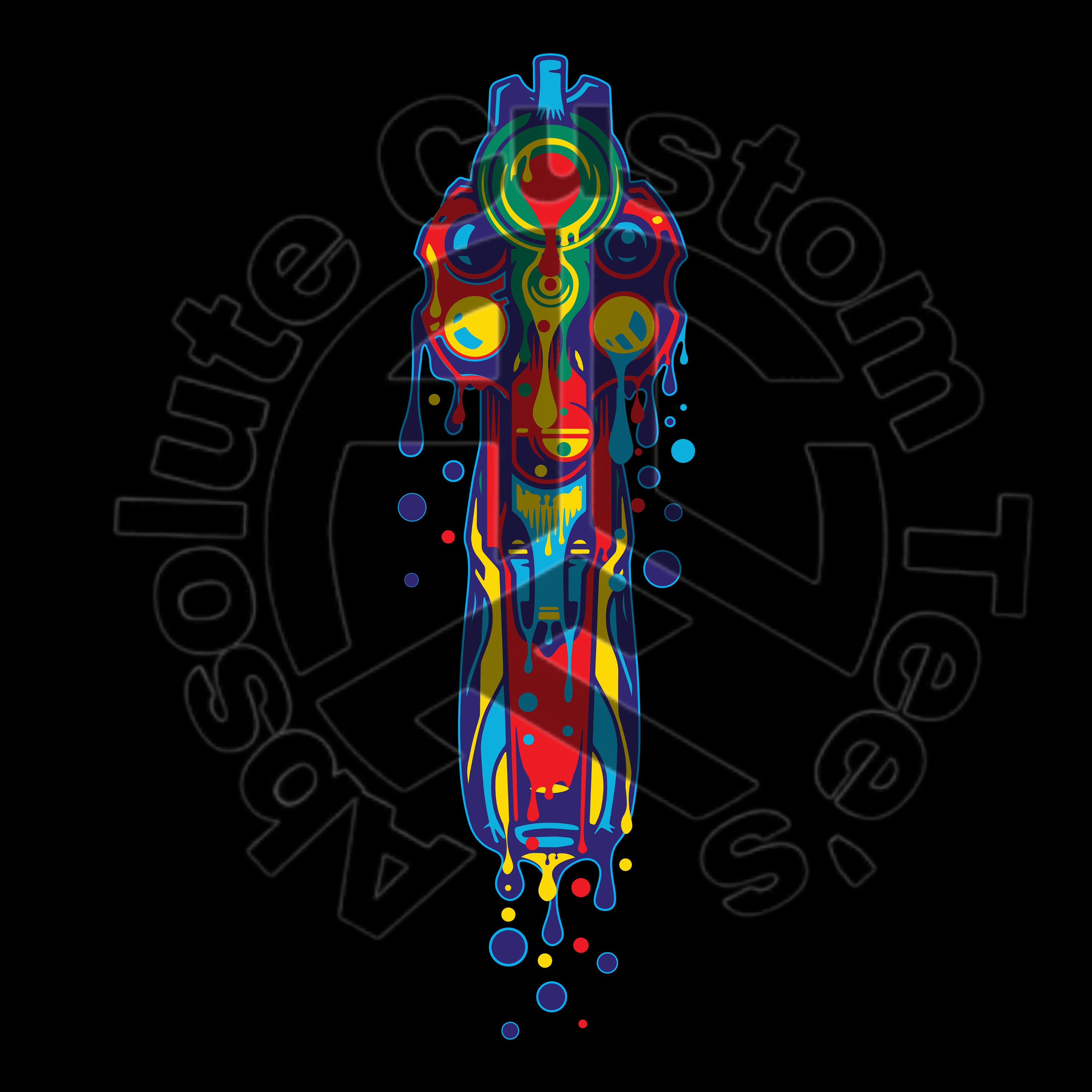 Front Facing Revolver Drip Instant Download - Etsy