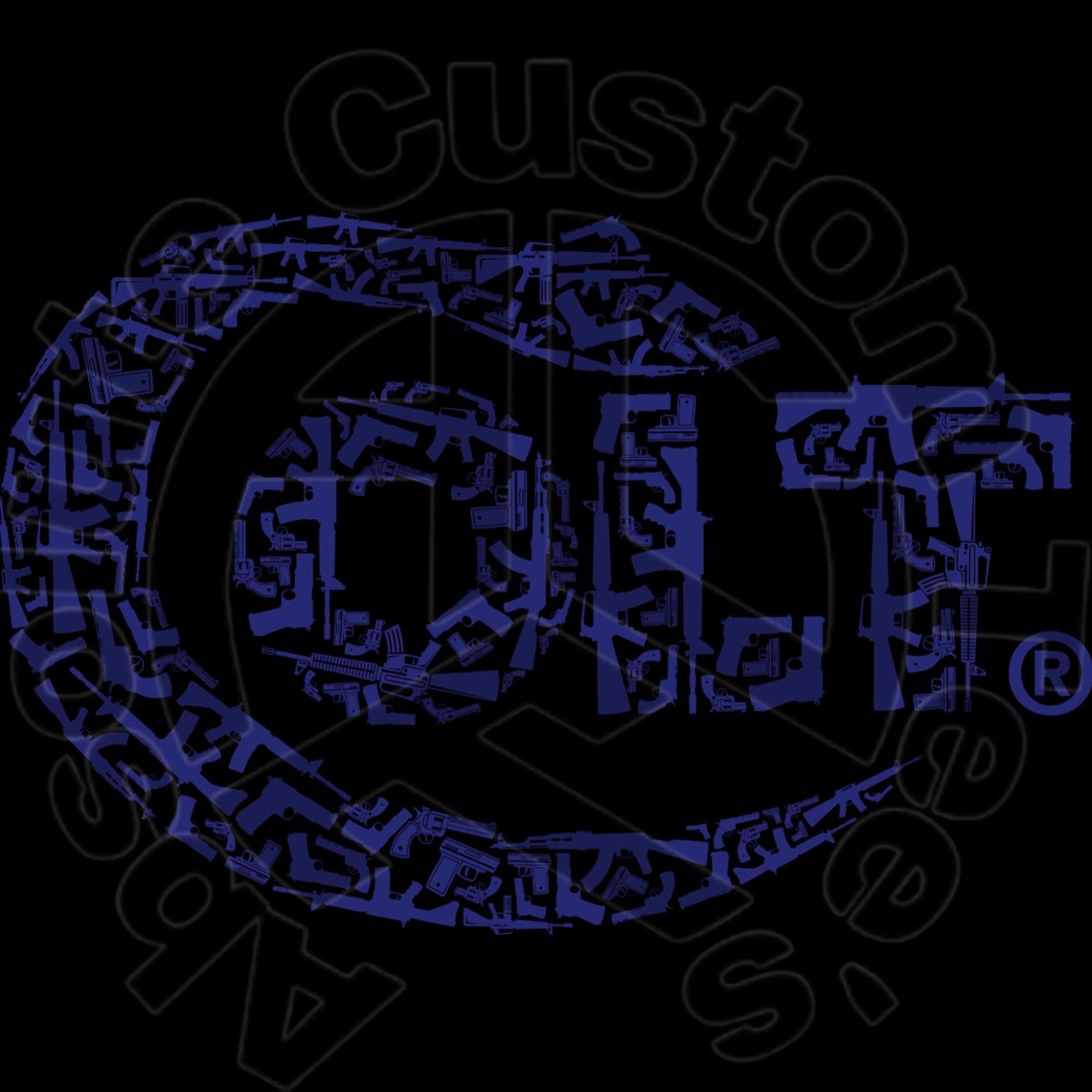 Colt Made of Guns Logo PNG Instant Download - Etsy