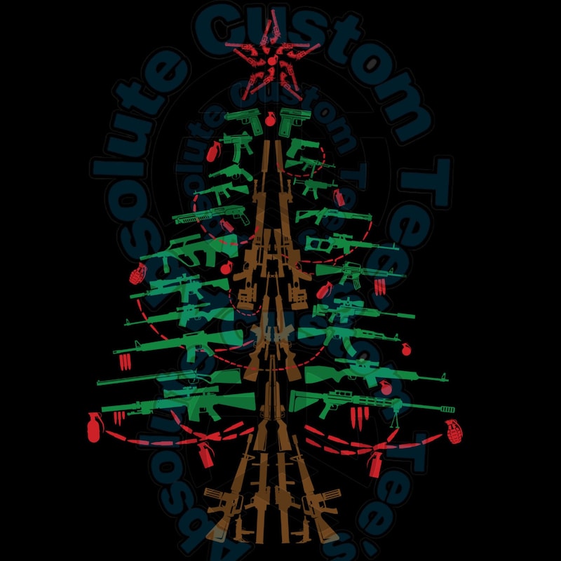 Christmas gun svg - Etsy