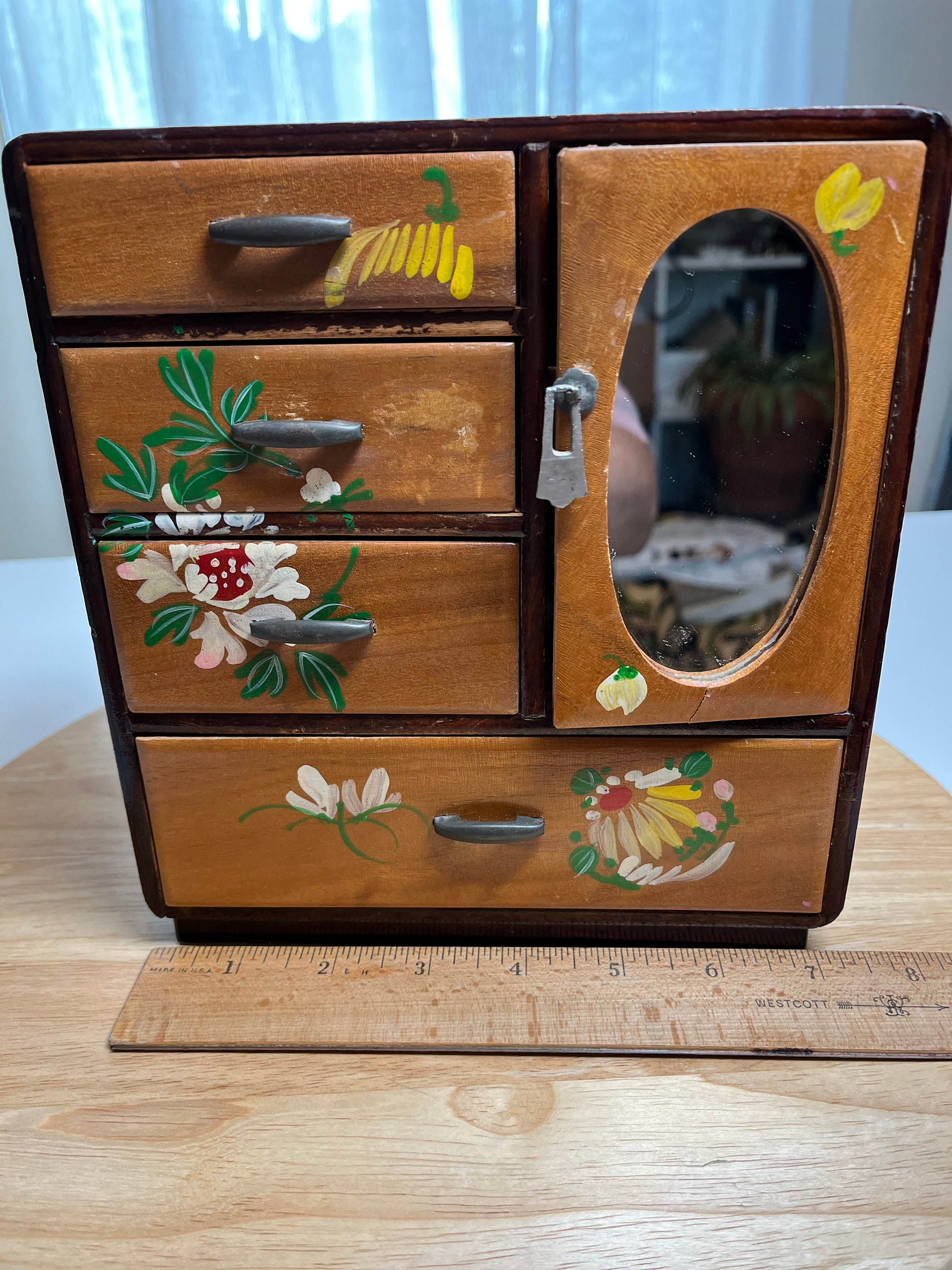 Vintage Miniature Armoire - Etsy