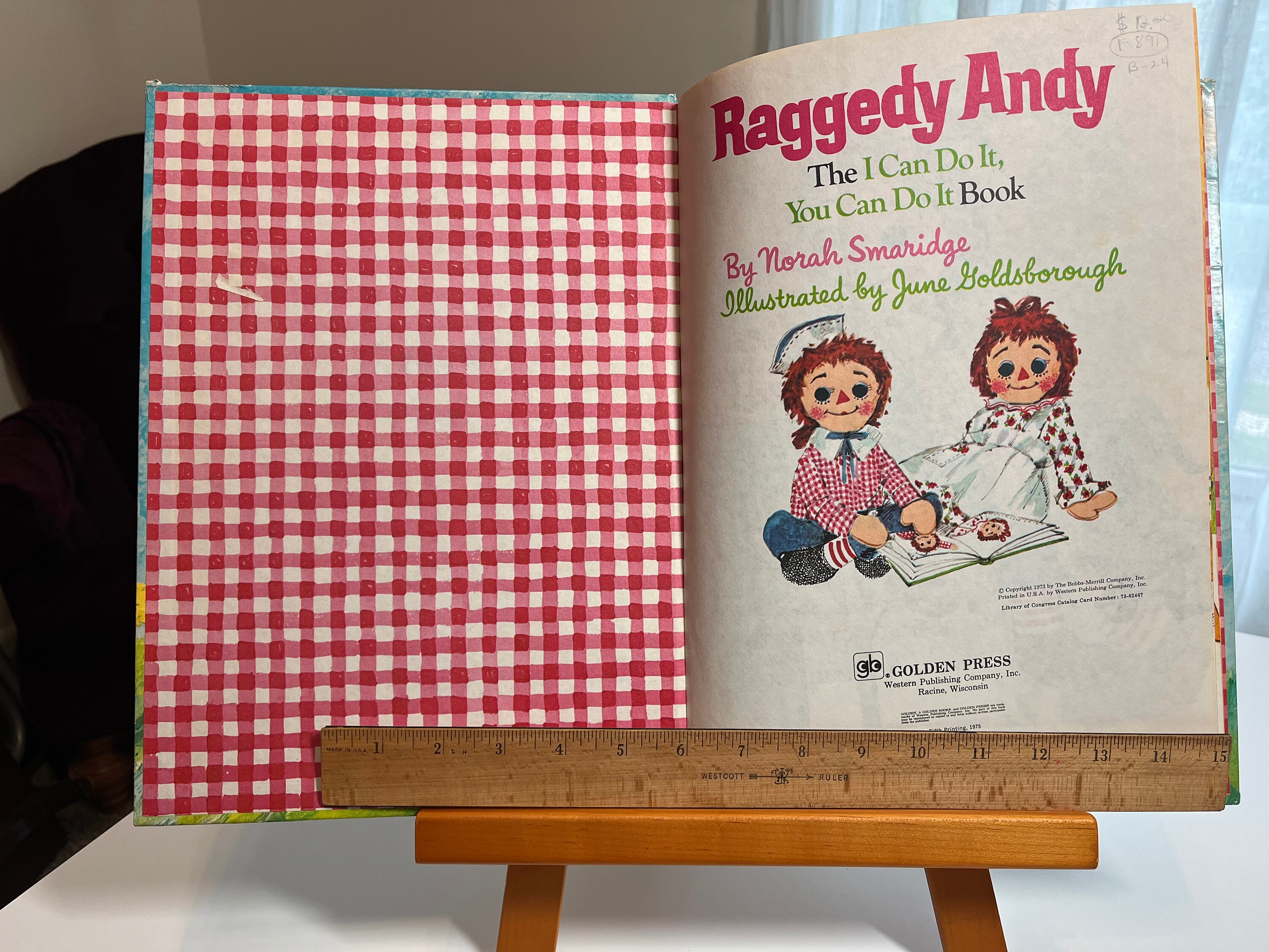 Vintage Raggedy Andy Book 1975 - Etsy
