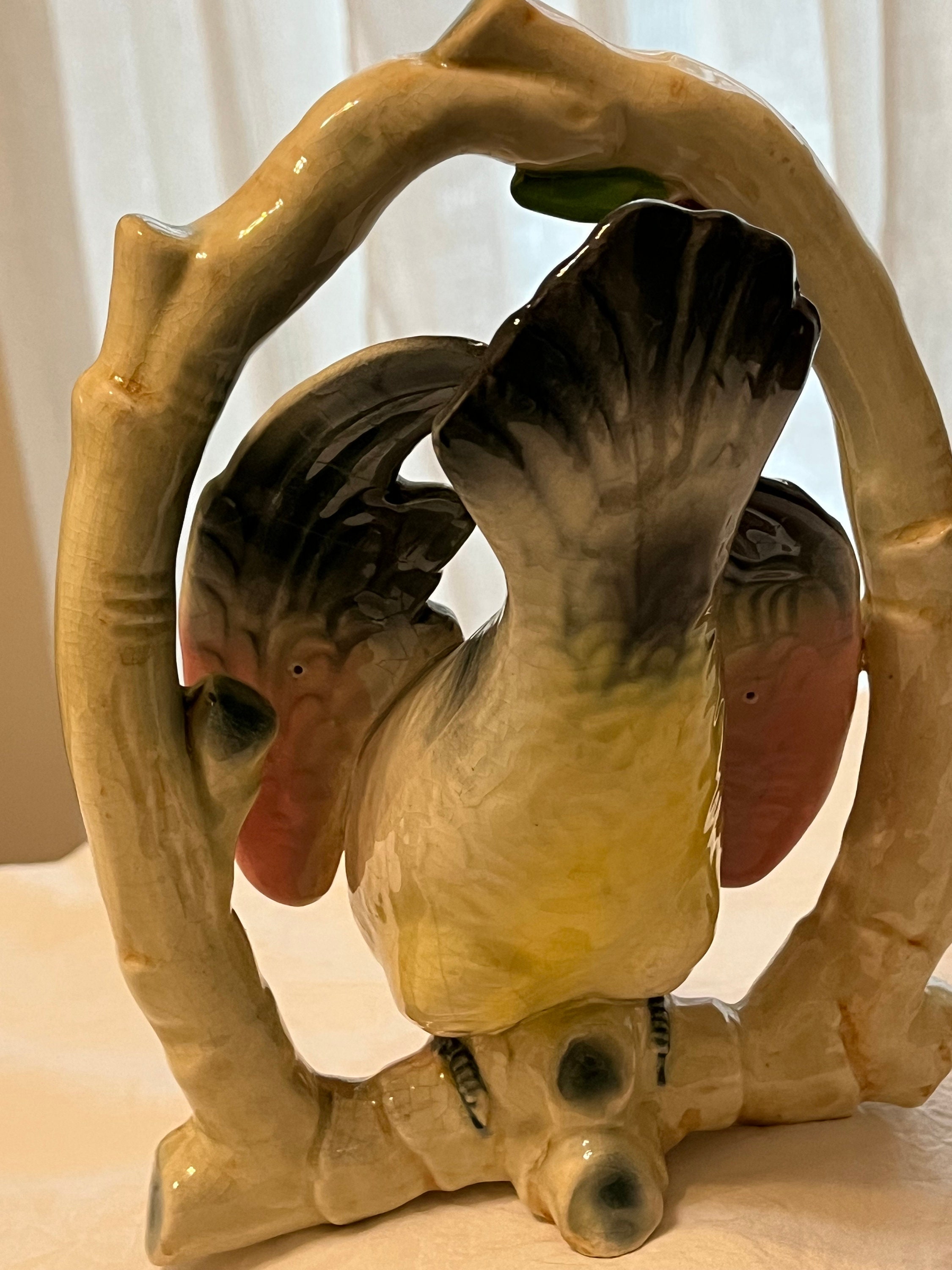 Maruhan Ware Japanese Ceramic Pink Cockatoo/parrot - Etsy