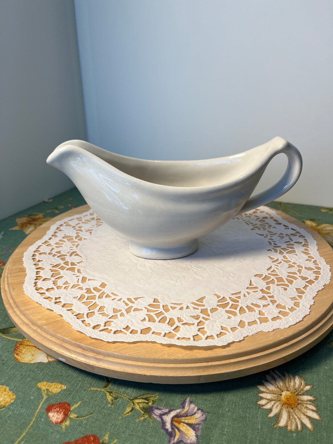 White Tepco Gravy Boat Ironstone Type Ceramic China - Etsy