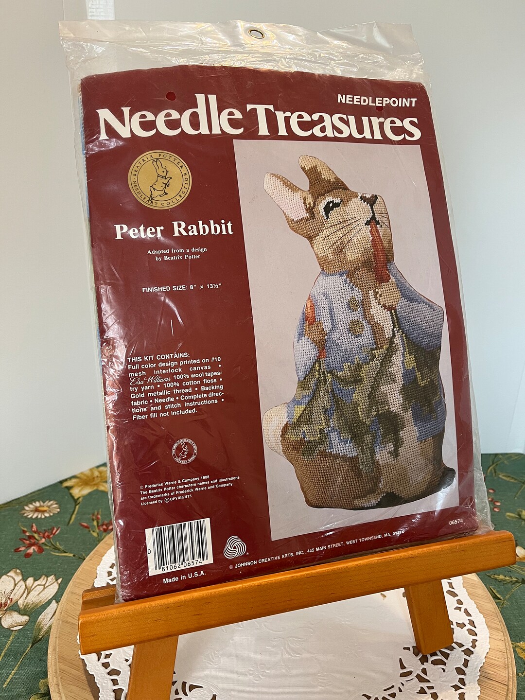 1988 Peter Rabbit Needlepoint Pillow Kit Unopened - Etsy