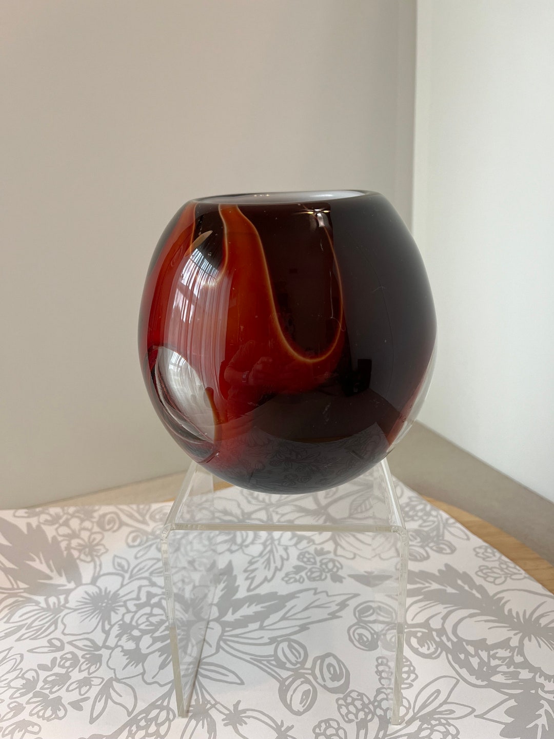 Blown Glass Art Glass Vase Peep Holes - Etsy
