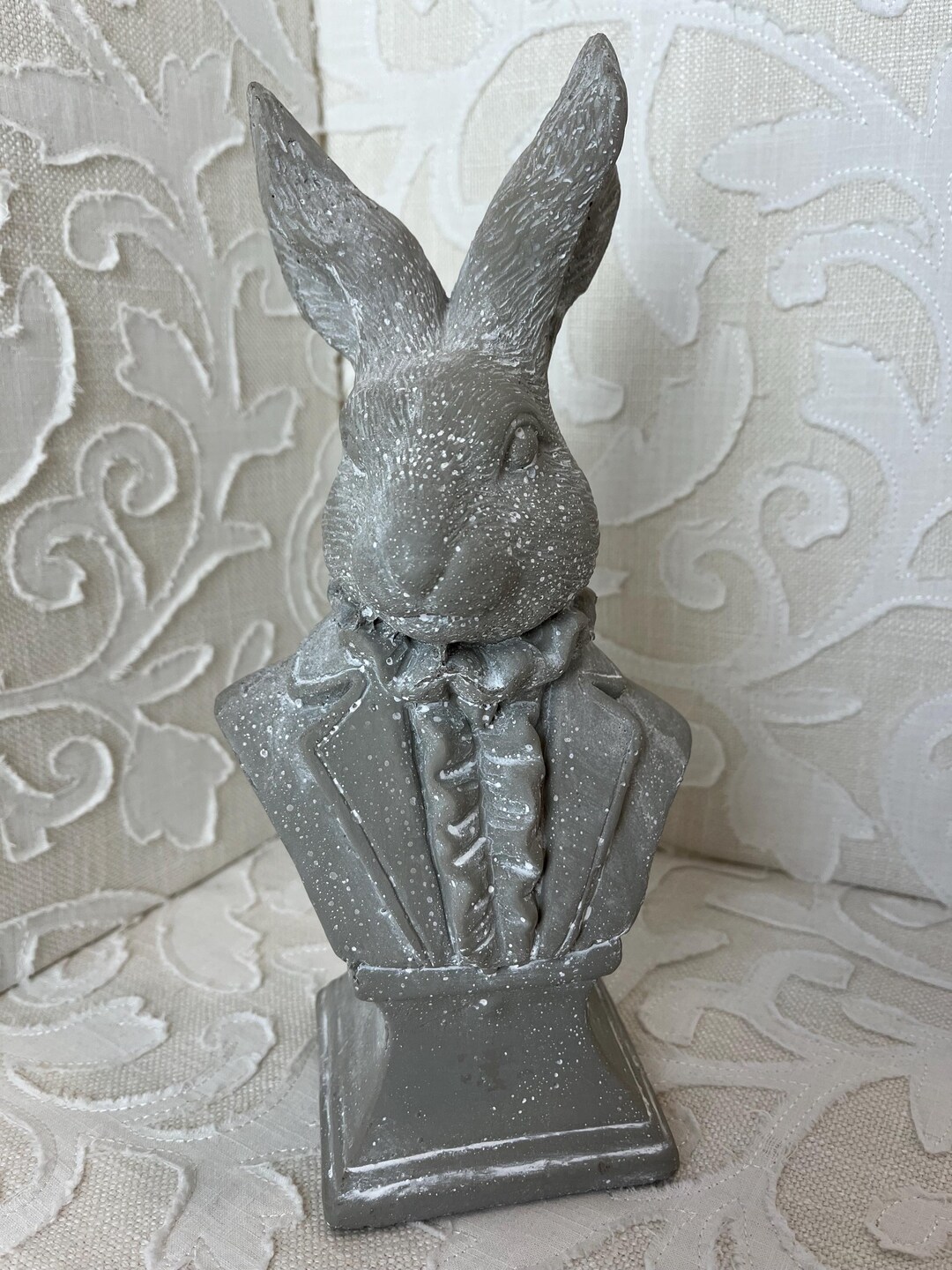 Statuary Rabbit in Tuxedo Bust - Etsy