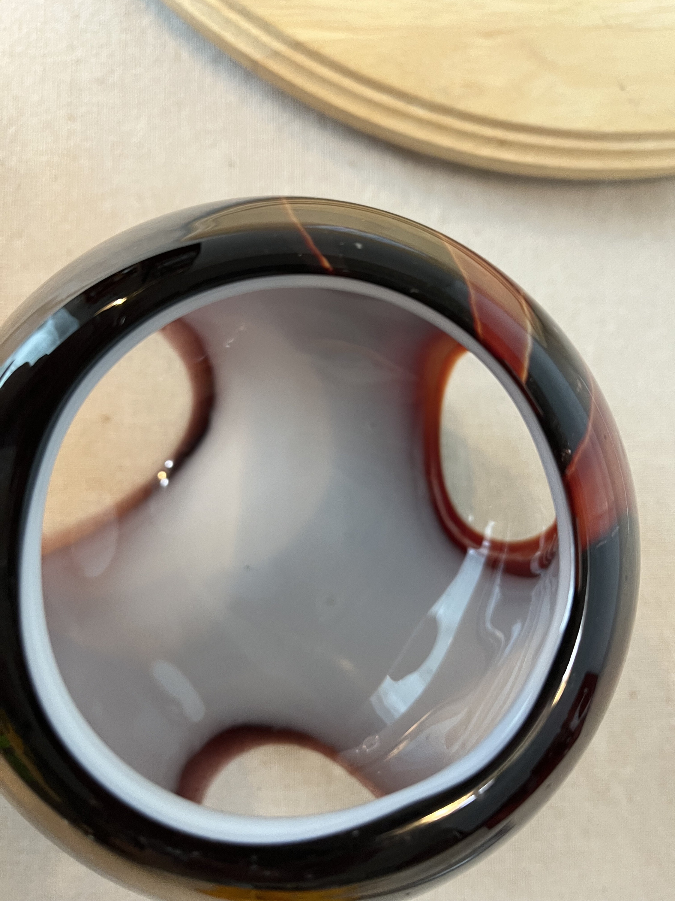 Blown Glass Art Glass Vase Peep Holes - Etsy