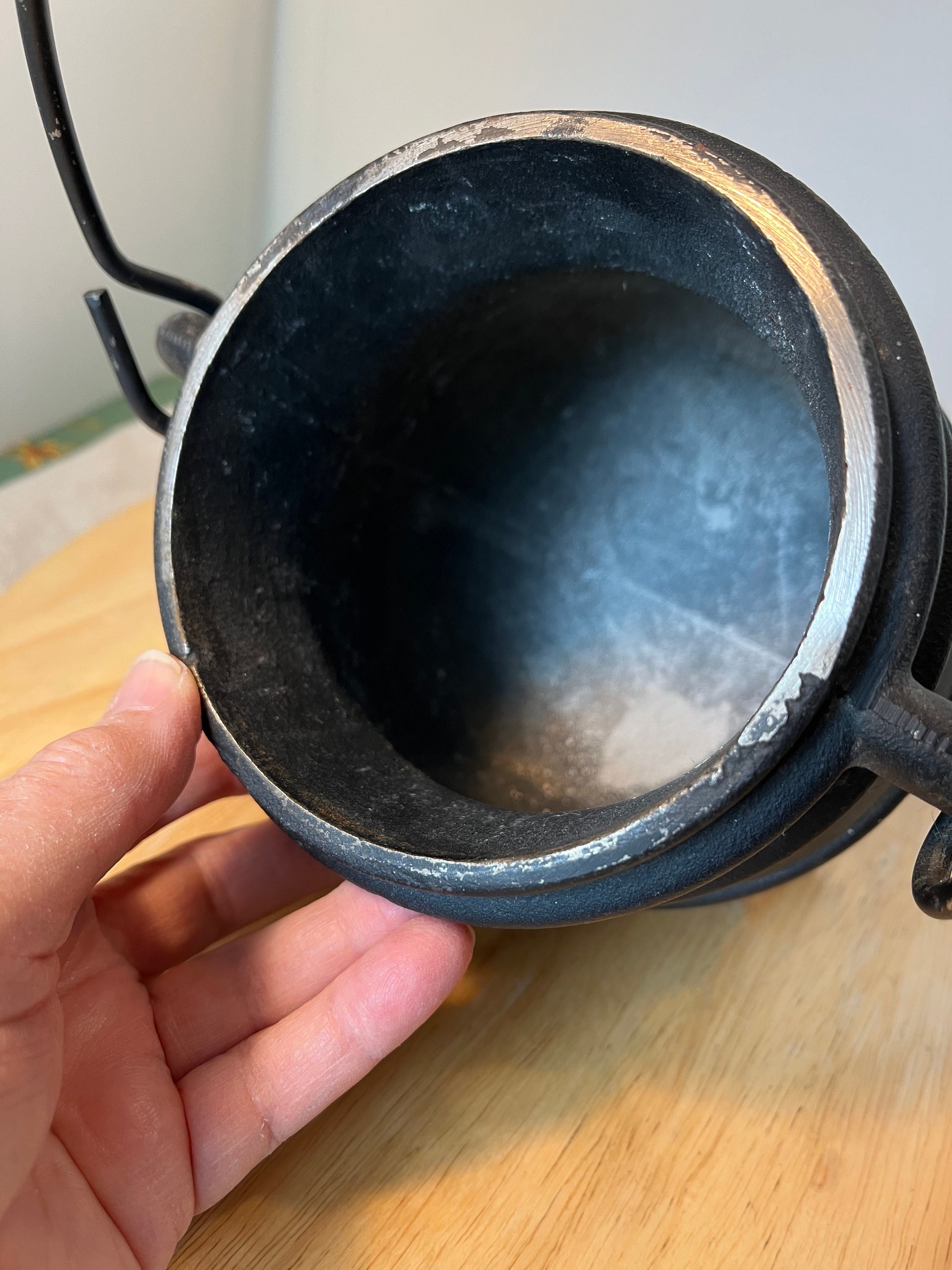 Vintage Cast Iron Smudging Pot With Lid and Poker - Etsy