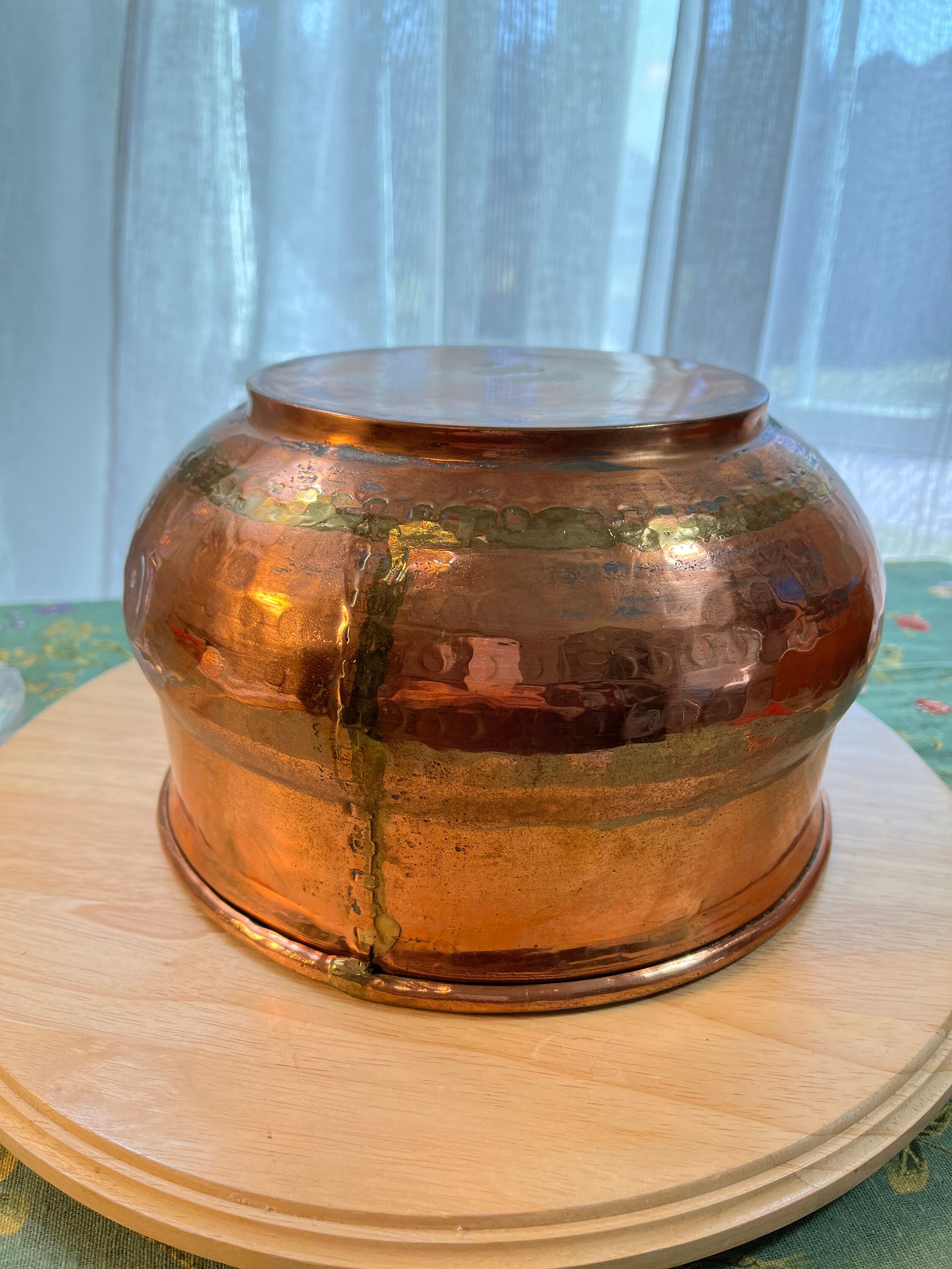 Heavy Vintage Dovetail Copper Pot Large - Etsy