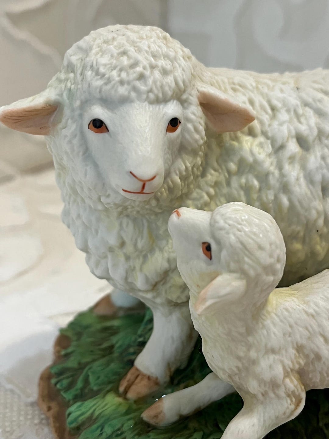 Porcelain Homco Vintage Sheep and Lamb Figurine - Etsy