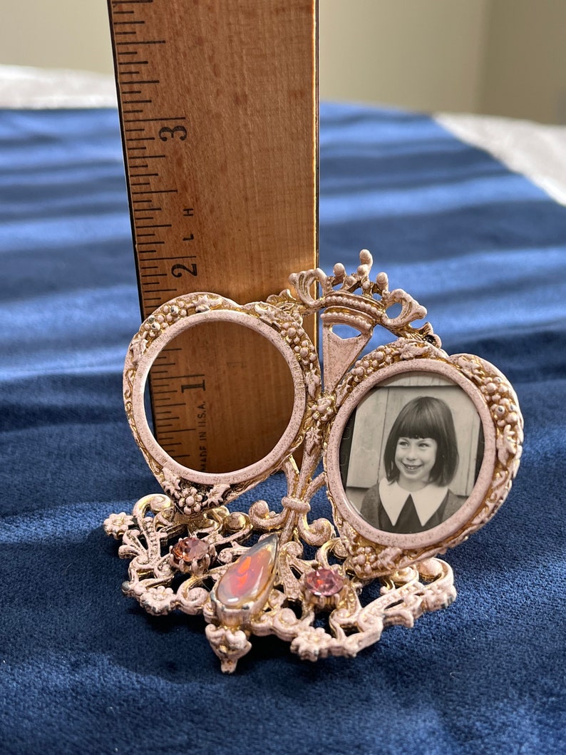 Tiny Metal Florenza Double Frame Vintage - Etsy