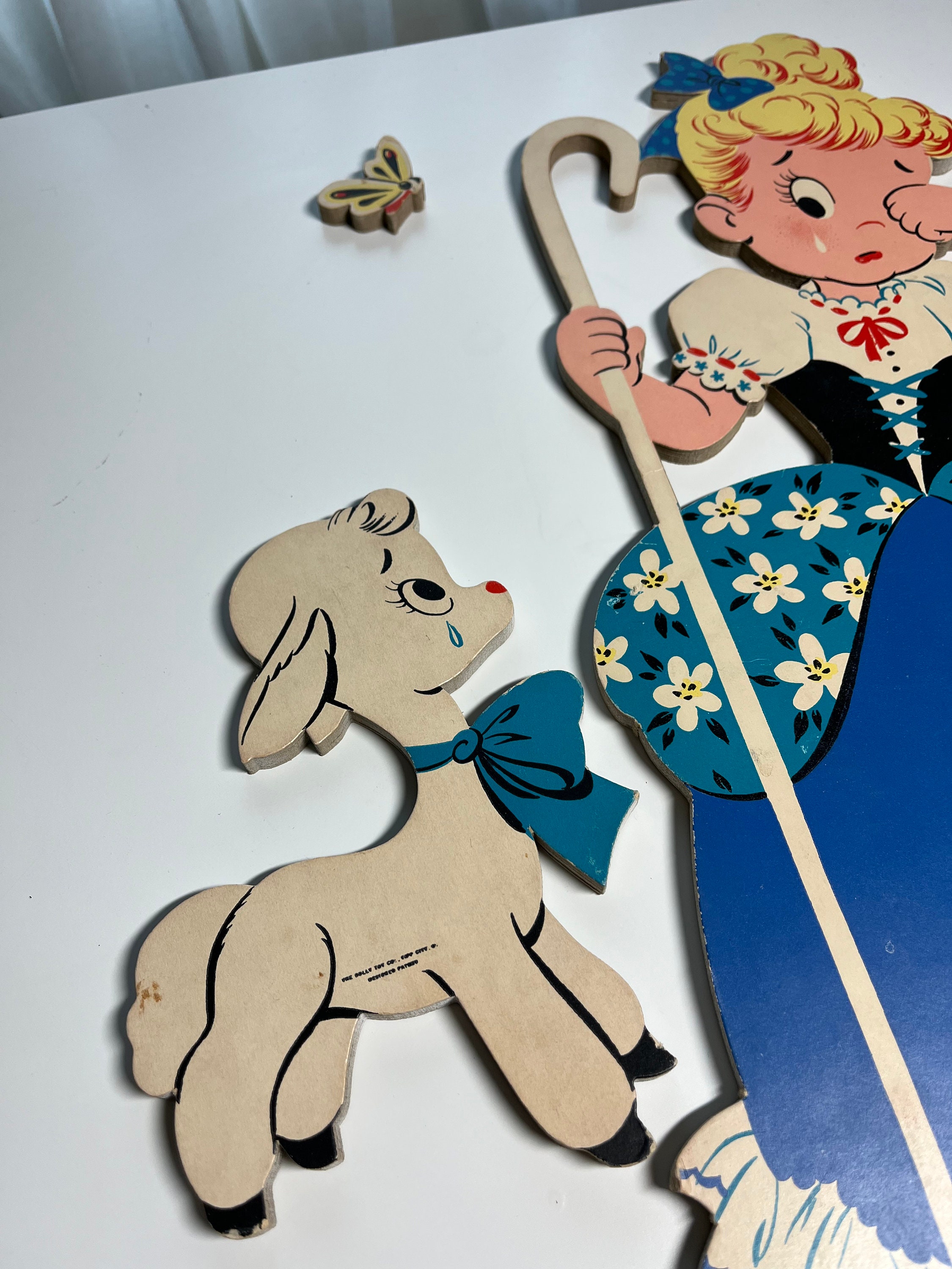 Mother Goose Pin-ups Little Bo Peep 4 Piece Set - Etsy