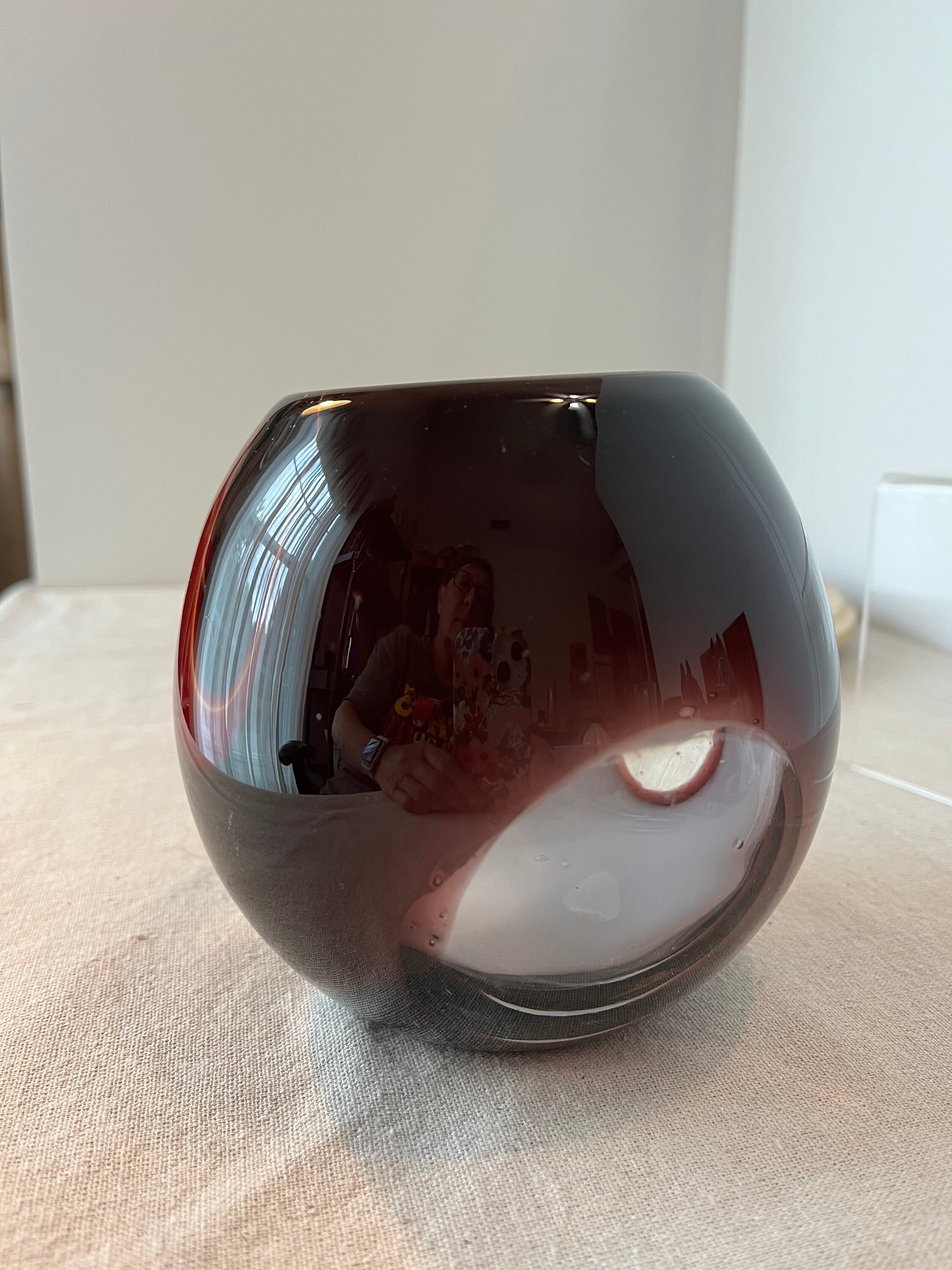 Blown Glass Art Glass Vase Peep Holes - Etsy