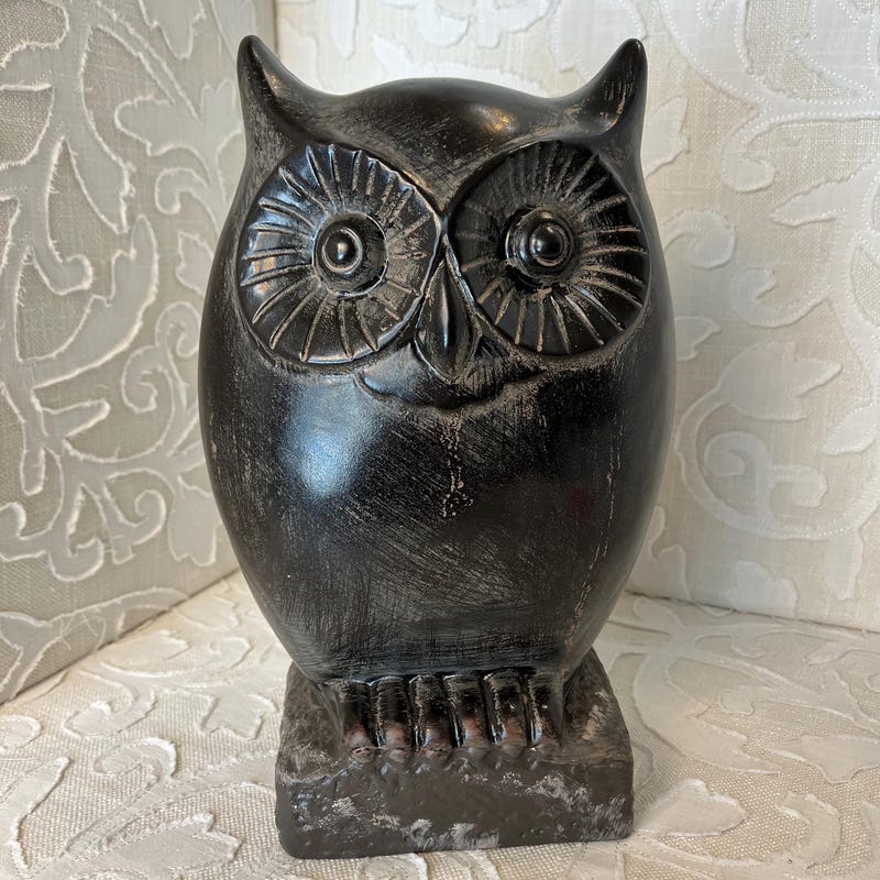 Ceramic Owl Sculpture - Etsy