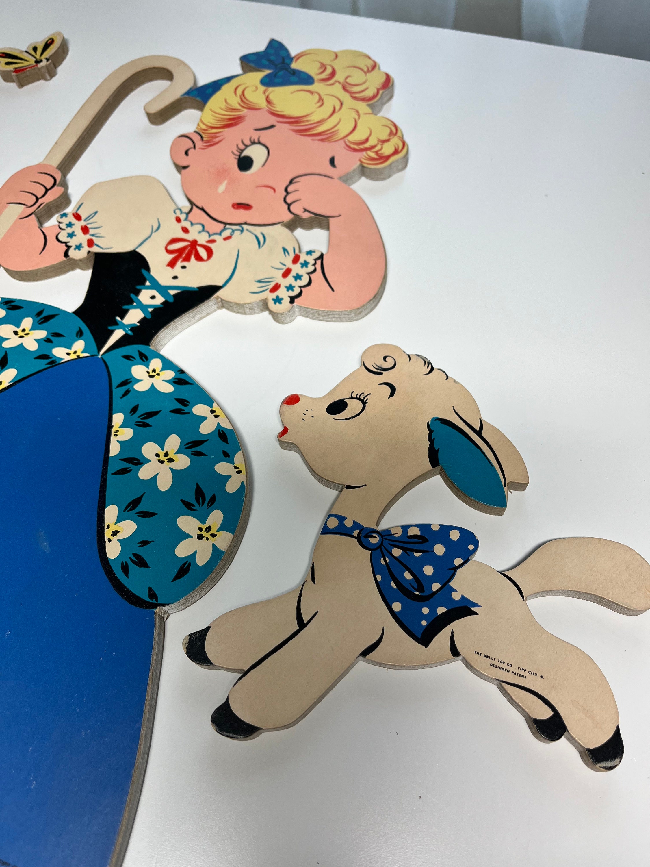 Mother Goose Pin-ups Little Bo Peep 4 Piece Set - Etsy