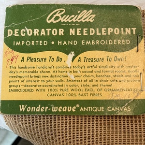 ROUND Finished Needlepoint Vintage - Etsy