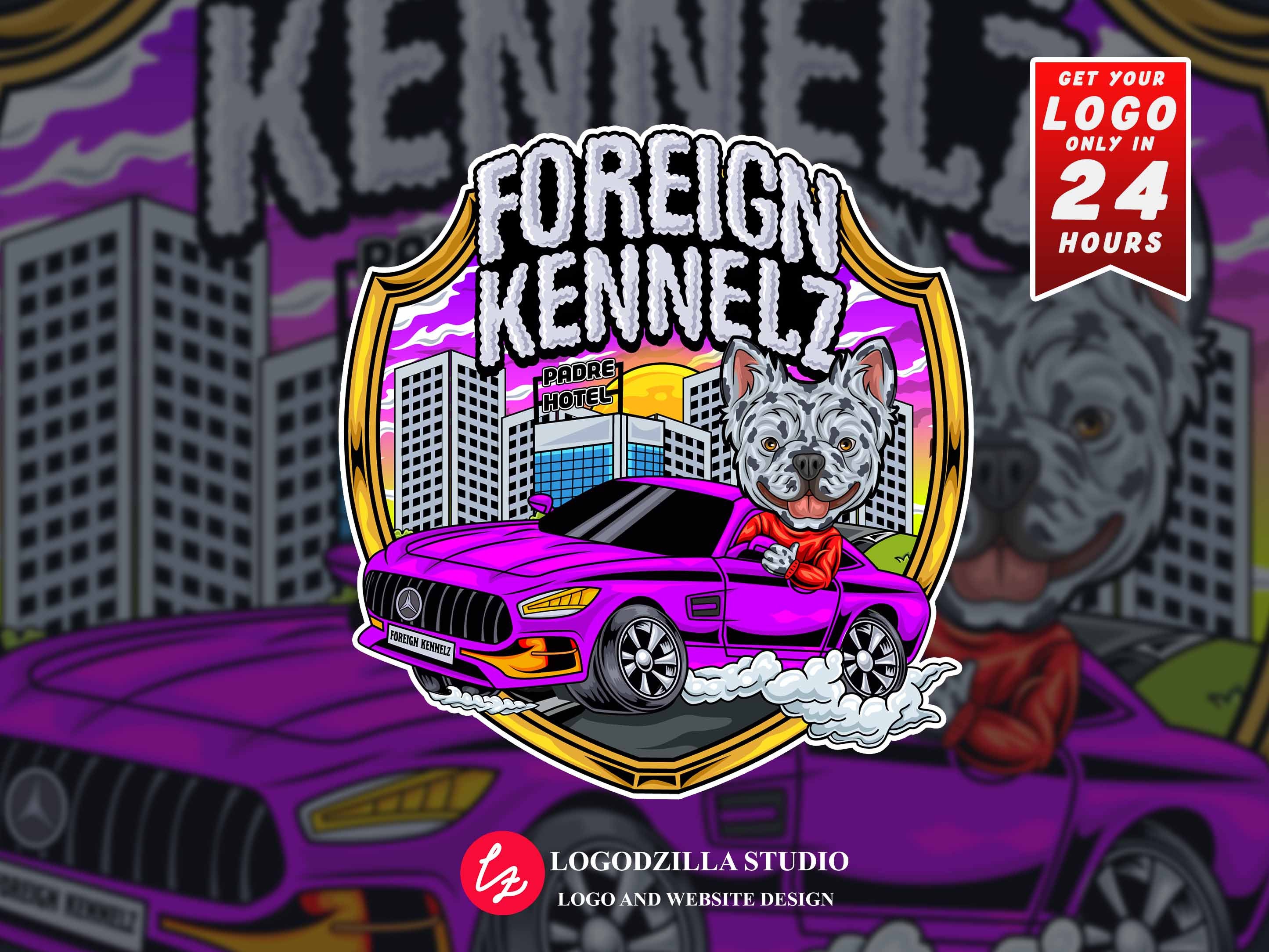 Custom Kennel Logo for Frenchies and Bullies, Dog Logo, Kennel Logo,dog ...